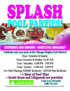 Splash Pool Parties – Chicago Heights Park District