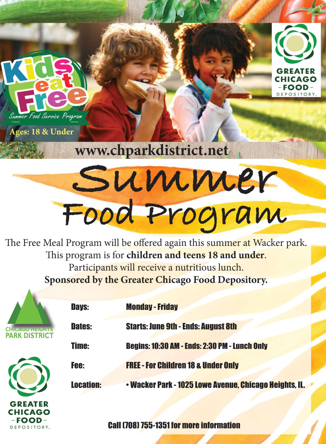 Summer Food Program – Chicago Heights Park District